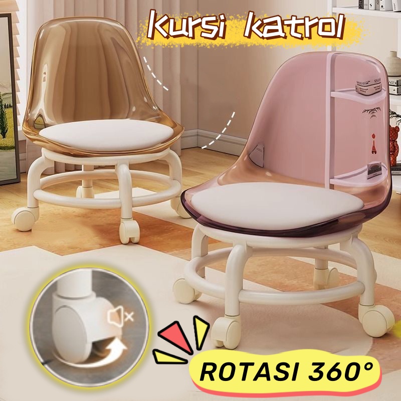 Jual Kursi Anak Putar 360° / Kursi Transparan / Kursi Bulat Roda/Kursi ...