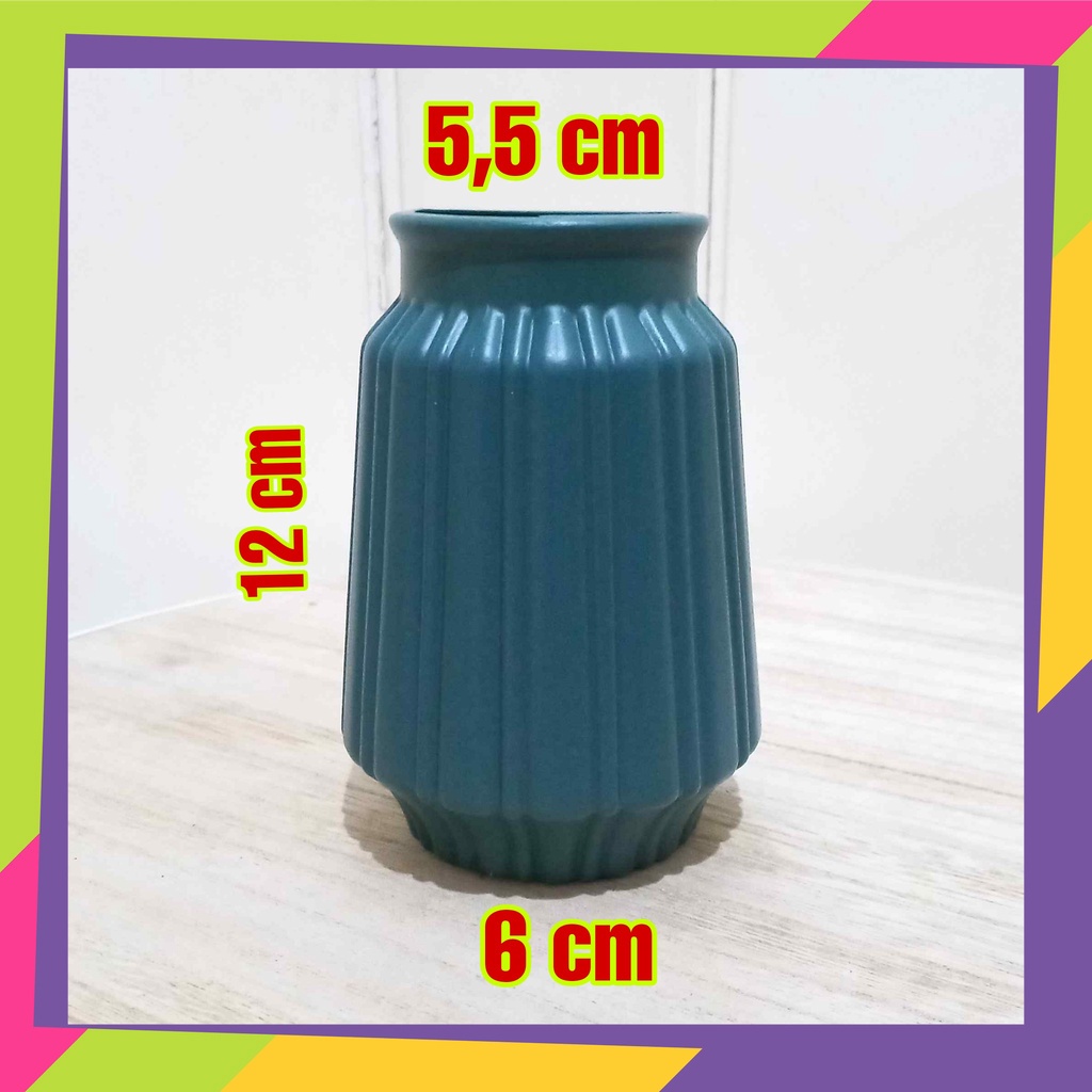 Jual 1873PBAD3 / Pot bunga plastik dekorasi / vas bunga tanaman ...