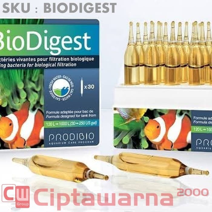 Jual Biodigest Prodibio 1 Ampule Vial Bakteri Starter Aquarium Vials ...