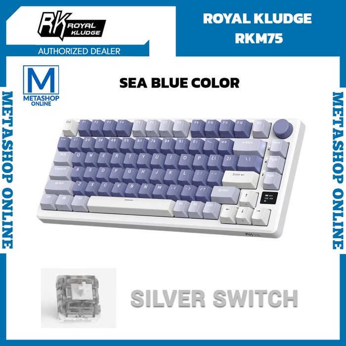 Jual ROYAL KLUDGE RKM75 WIRELESS MECHANICAL KEYBOARD GAMING RGB HOTSWAP ...