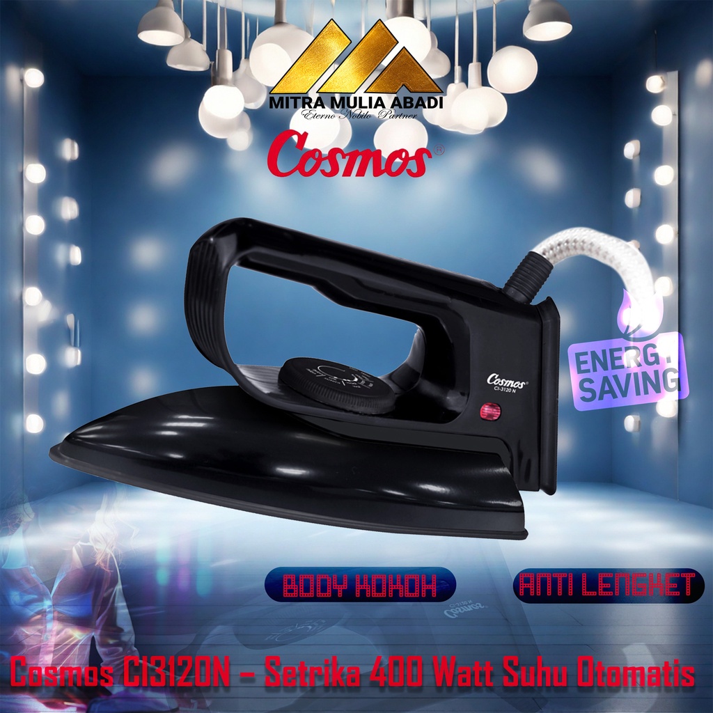 Jual Setrika Cosmos Dry Iron Non Stick Anti Lengket CI 3120 N | Shopee ...