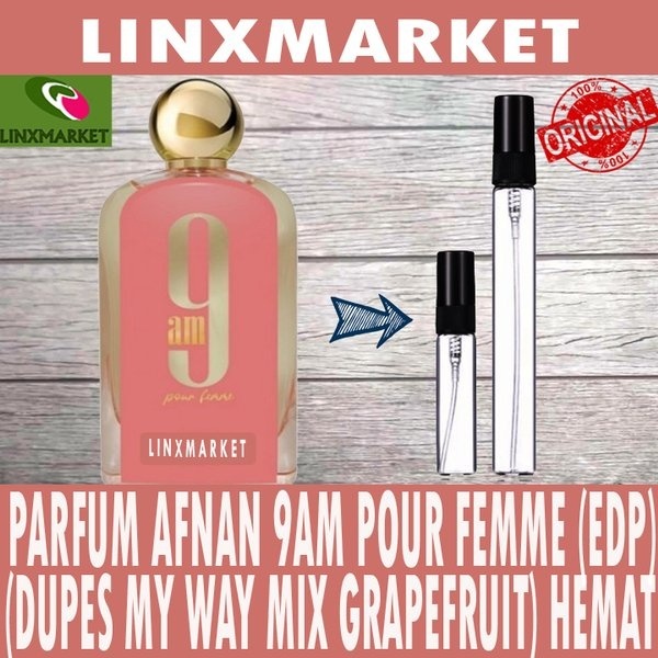 Jual AFNAN 9AM 9 AM POUR FEMME EDP (DUPES M* WAY MIX GRAPEFRUIT ...
