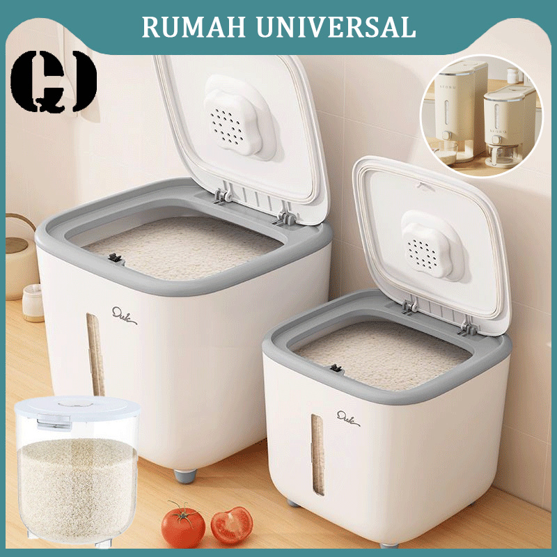 Jual Rice Bucket Dispenser Beras 5 Kg & 10 Kg & 15 Kg Wadah Penyimpanan ...