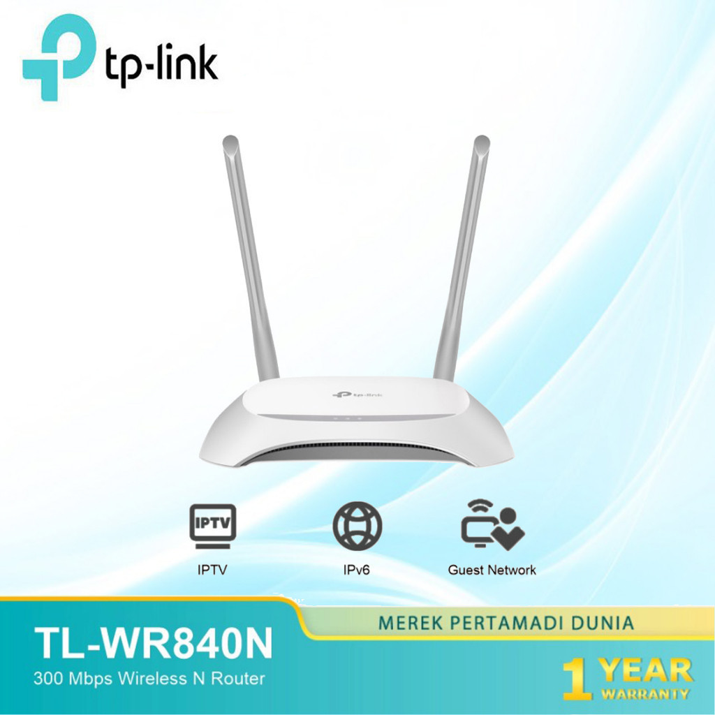 Jual TP-LINK TL-WR840N 300Mbps Wireless N Router WR 840 Tp link 2 ...