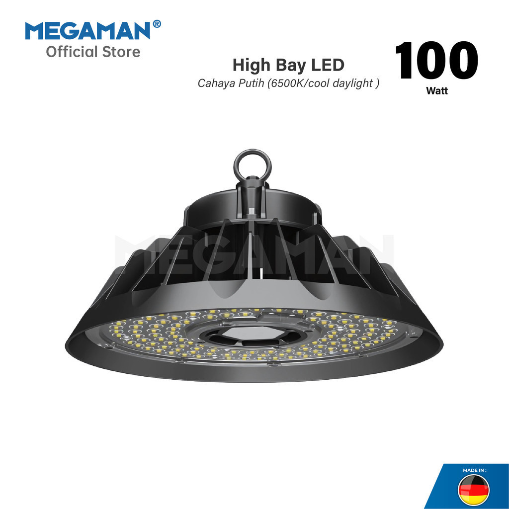 Jual Lampu LED Industri Pabrik Megaman High Bay GDXL1033 100W ECO 6500K ...