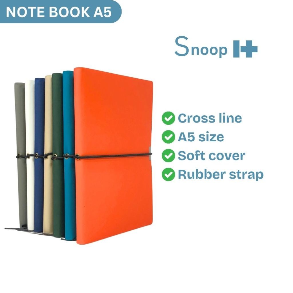 Jual Notebook A5 Band Snoop It 2425-5 Notebook Tali Diary A5 Impor Buku ...