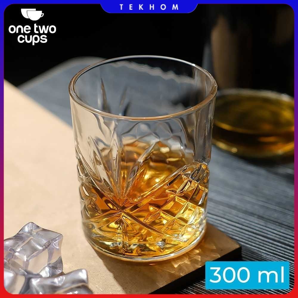 Jual One Two Cups Gelas Whisky Crystal Old Fashioned Rock Glass 300ml - CG3 | Shopee Indonesia