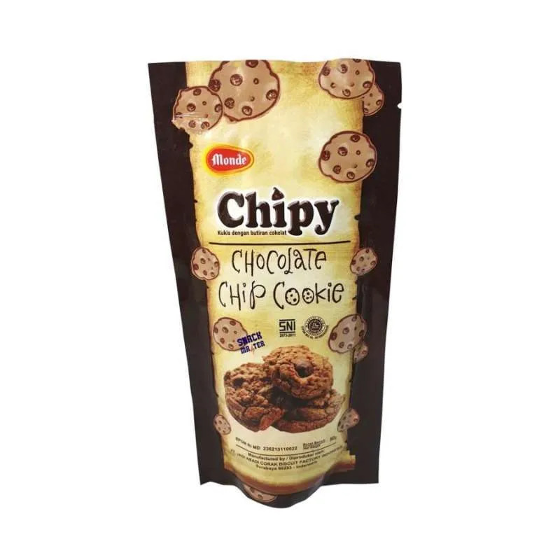 Jual MONDE CHIPY CHOCOLATE CHIP COOKIE 50GR CHIPPY BISKUIT COKLAT CIP ...