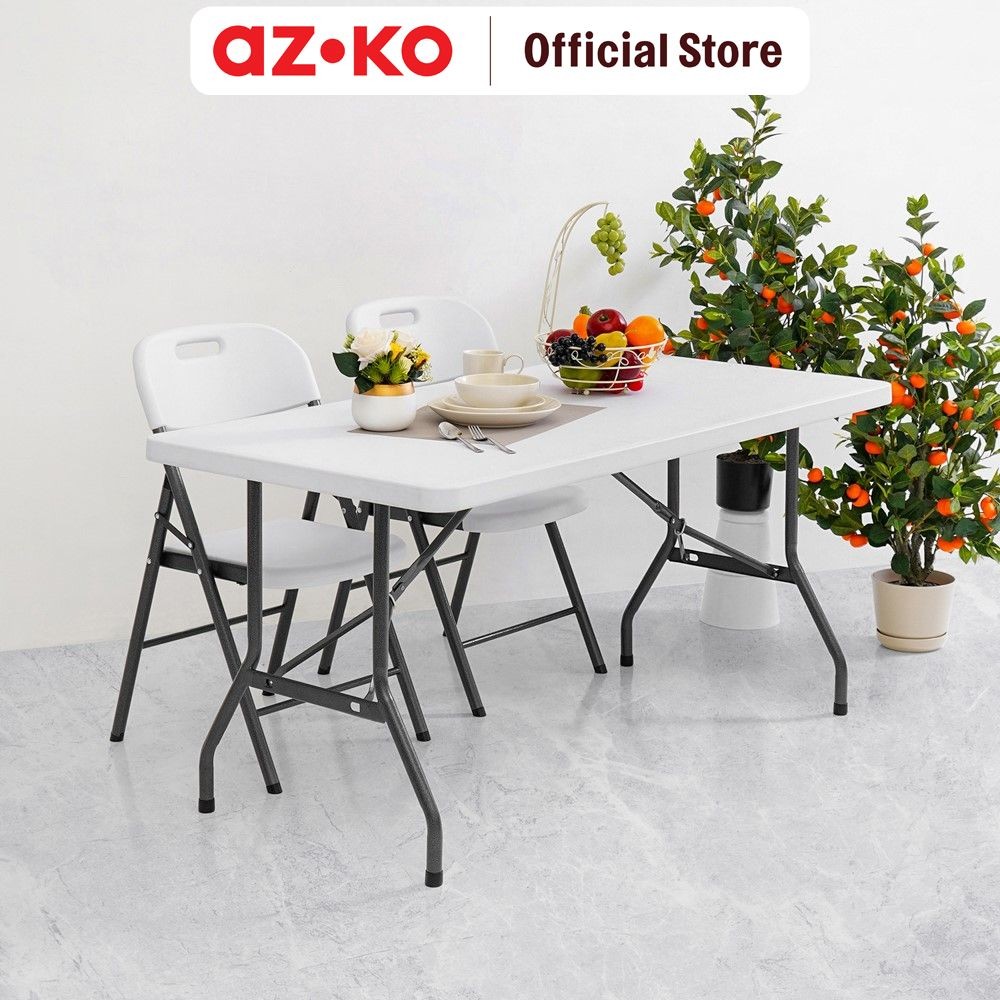Jual Krisbow Meja Lipat 152 cm - Putih Meja Serbaguna Folding Table ...