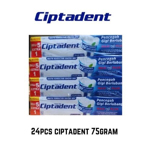 Jual 24 PCS / 2 LUSIIN PASTA GIGI CIPTADENT MAXI UKURAN 75gr - [NEW ...