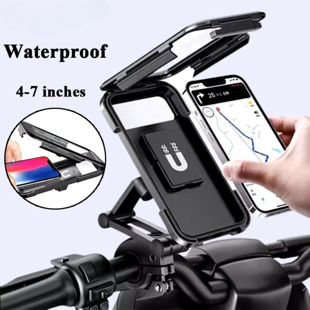 Jual Original - Phone Holder Motor Waterproof Tempat dudukan Hp Sepeda Anti Air Stand Handphone ...