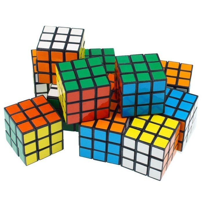 Jual Mainan Puzzle Kubus Ajaib Mini 3x3 / Magic Puzzle Cube (3cm ...