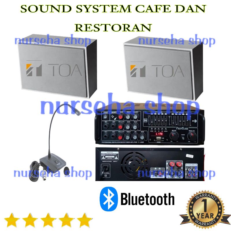 Jual Paket Sound System Cafe kafe dan restoran 2 unit speaker TOA ...