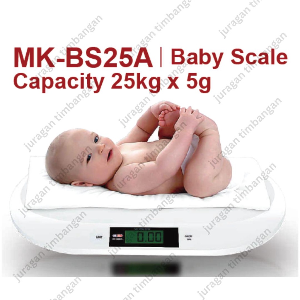 Jual Timbangan Bayi Digital MK-Cell MK-BS25A / Baby Scale Kap. 25Kg Juragan Timbangan Digital ...