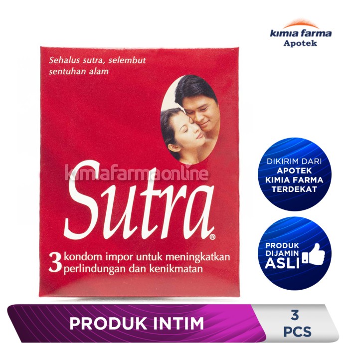 Jual SUTRA KLASIK KONDOM ISI 3 PCS / KONTRASEPSI / KIMIA FARMA | Shopee ...
