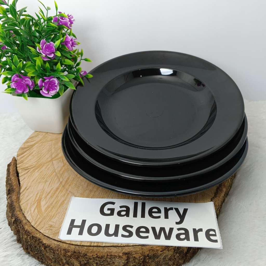 Jual 3PCS Piring bulat Dinner ware P09 piring makan melamine stone ...