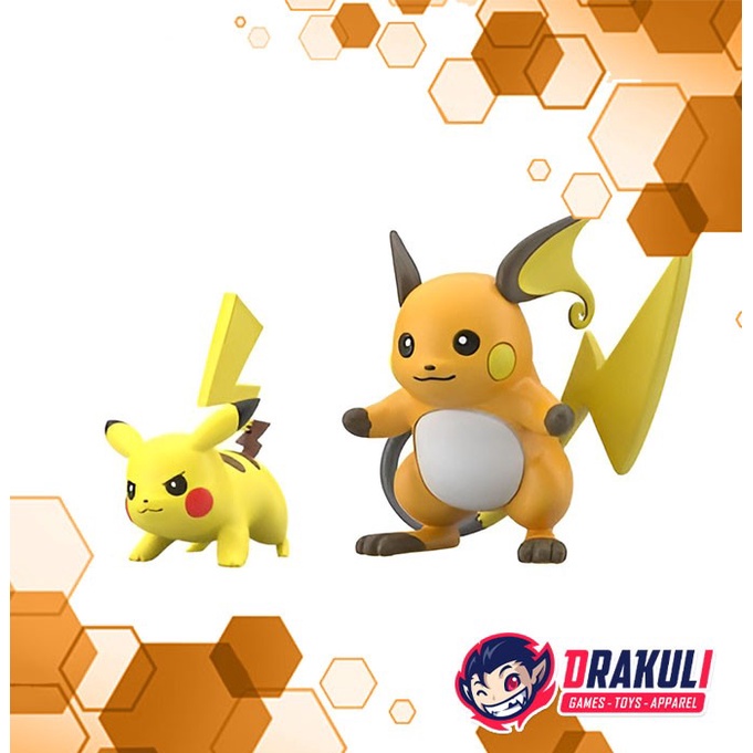 Jual Toys BANDAI Pokemon Scale World Figure Kanto 3 - Pikachu & Raichu ...