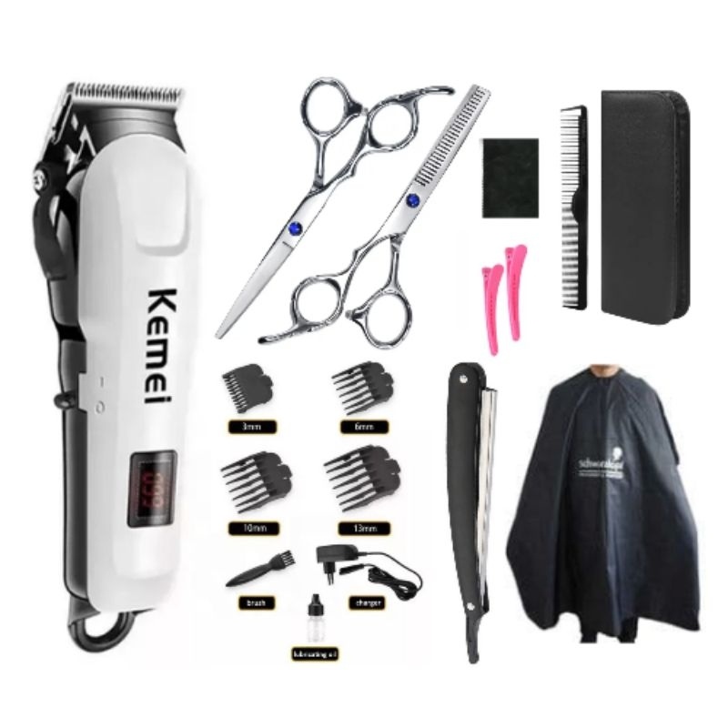 Jual Peralatan Paket Usaha Pangkas Cukur Rambut Lengkap Set Paket Barbershop Alat Mesin Cukur ...