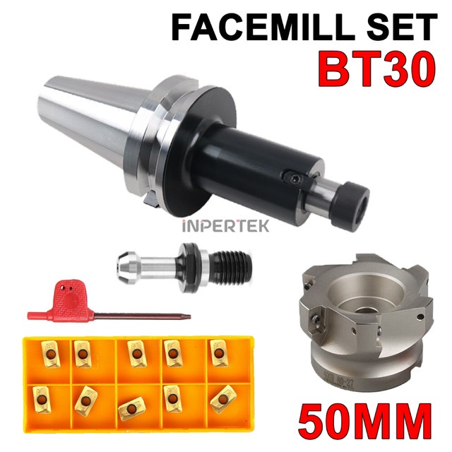 Jual Paket Arbor Set BT30 FMB22 Facemill 50mm Insert APMT 11/16 Holder BAP Milling | Shopee ...