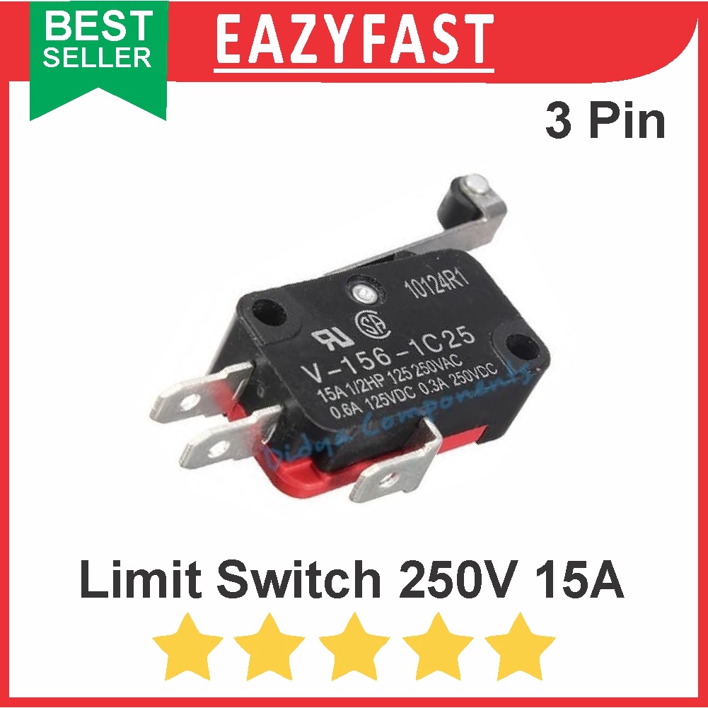 Jual Limit Switch Omron V-156-1C25 Saklar Tuas Roda Micro Miniaturre | Shopee Indonesia