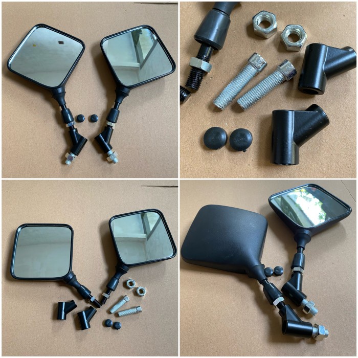Jual Part spion motor custom unik model kotak suzuki dr 200 drz 400 650 ...