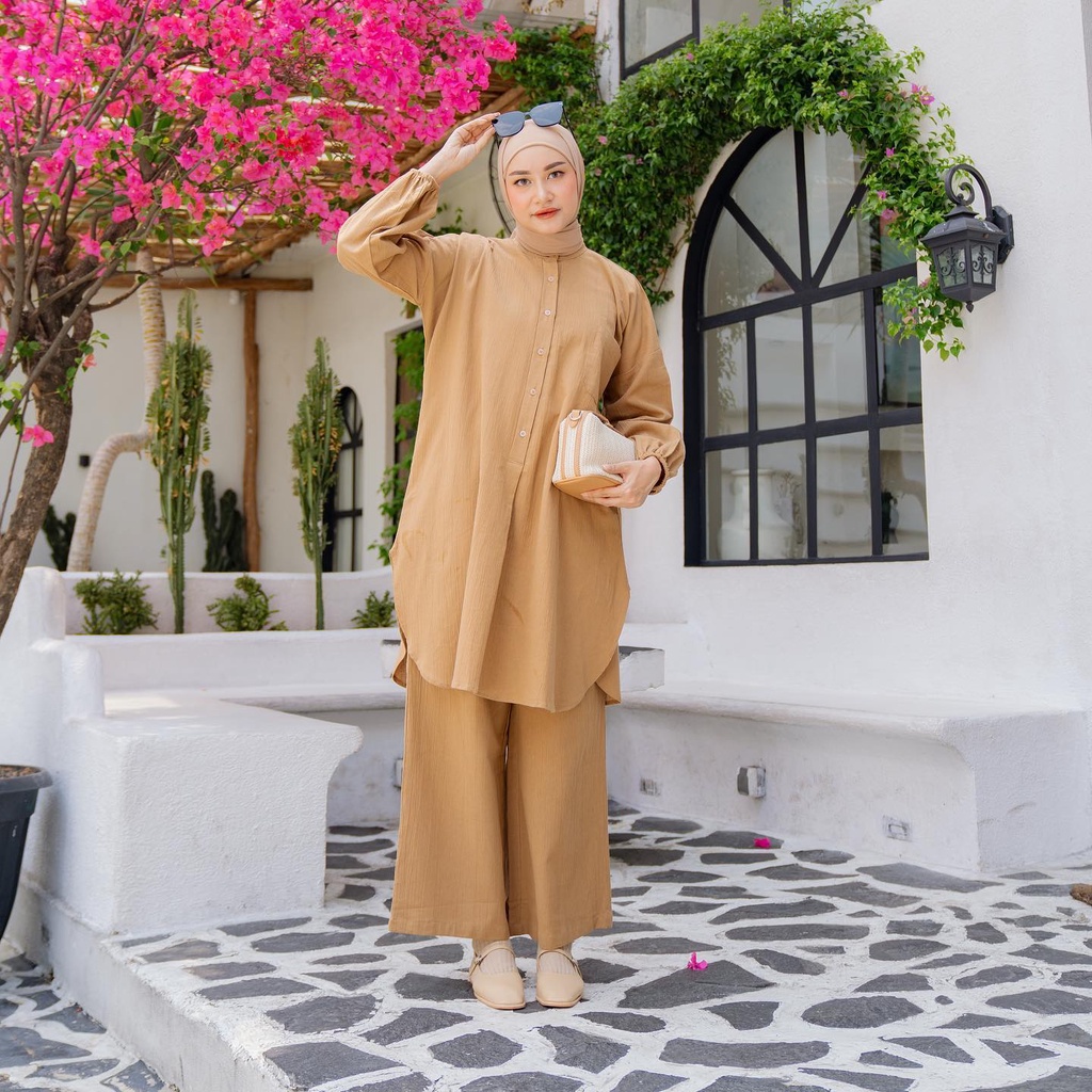Jual KAMA LATTE / SETELAN MUSLIM WANITA / SET BAJU MUSLIMAH | Shopee ...