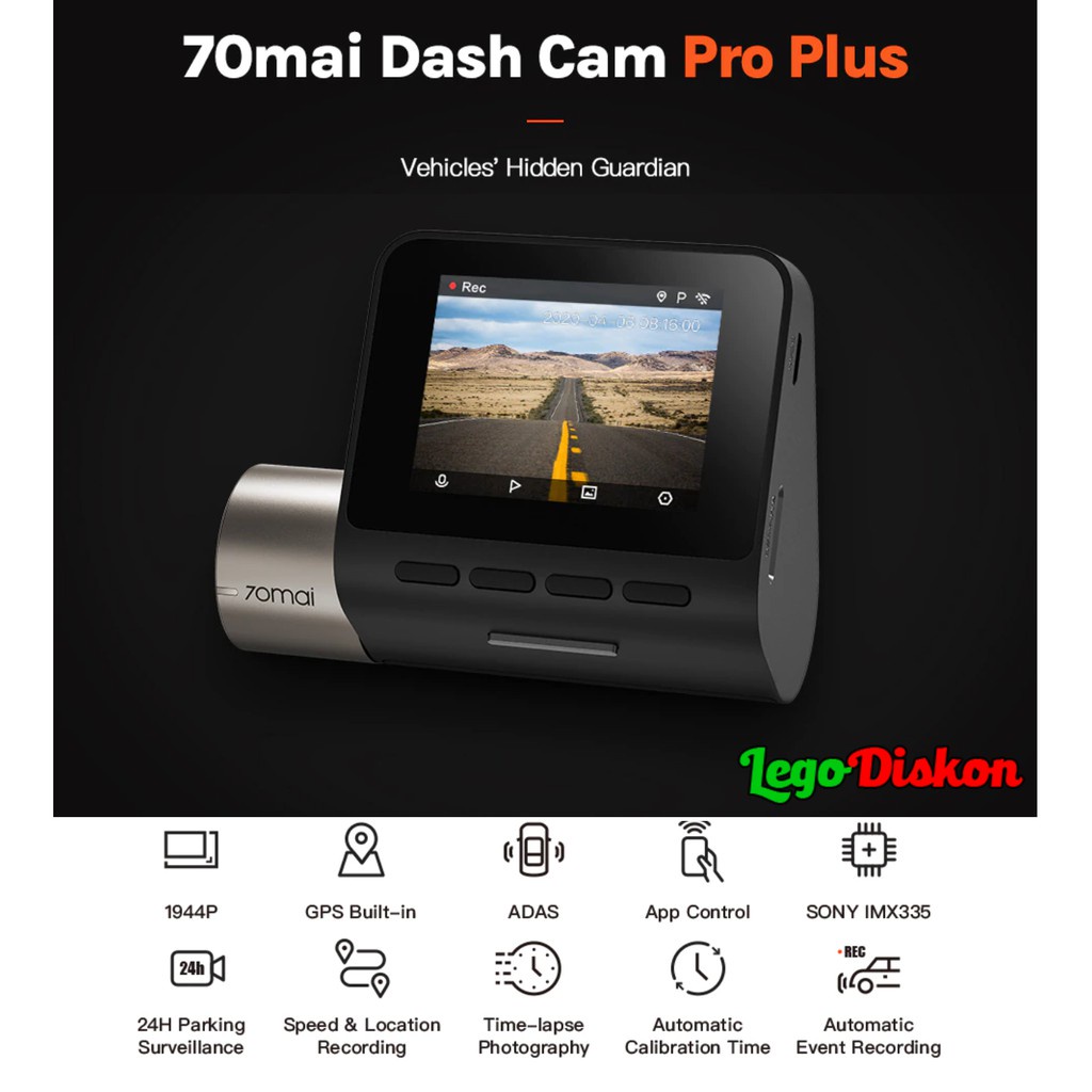 Jual XIAOMI 70MAI Smart Dash Cam Pro PLUS English - INTERNATIONAL ...