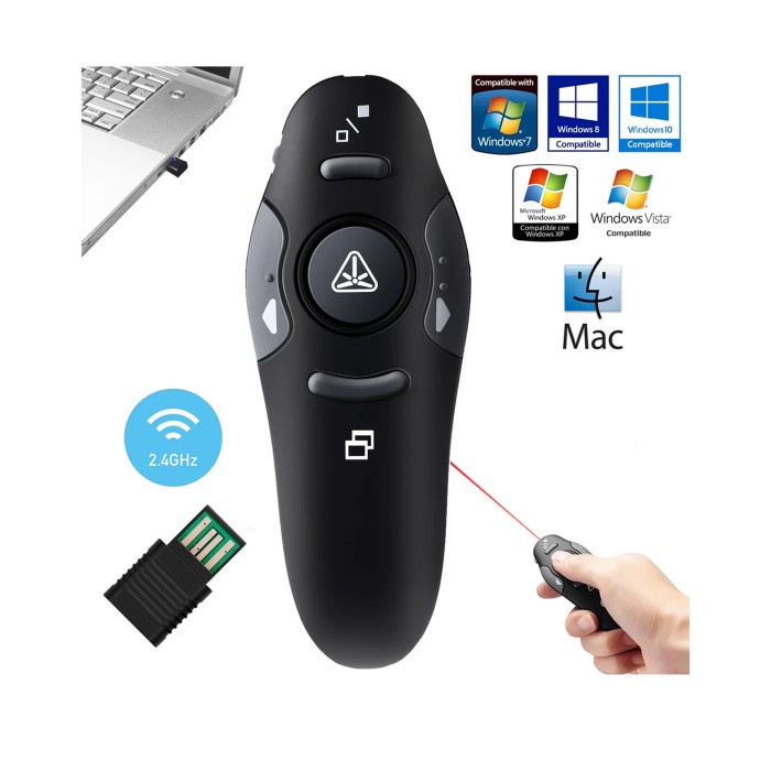 Jual Wireless Laser Red Pointer Presentasi Powerpoint Remote Control ...
