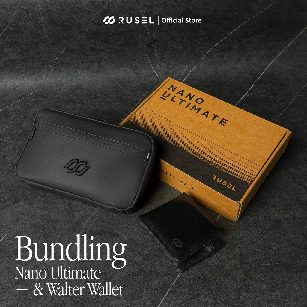 Jual RUSEL CO - Bundling Handbag Nano Ultimate dan Wallet Walter Tas ...