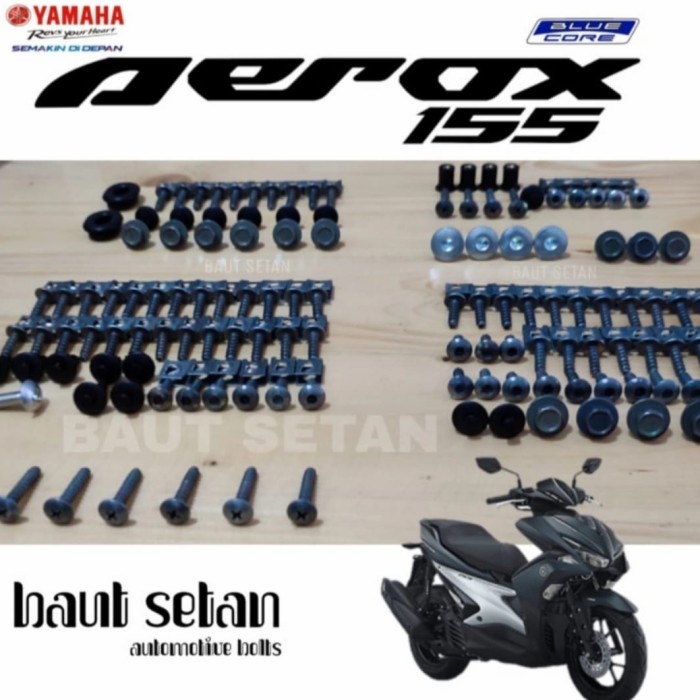 Jual Baut full body Yamaha Aerox/baut set full body Aerox original ...