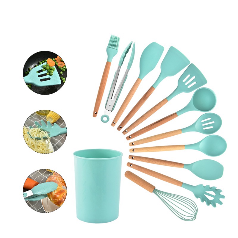 Jual satu set spatula 12pcs Kitchen Set Spatula Masker Alat Dapur ...