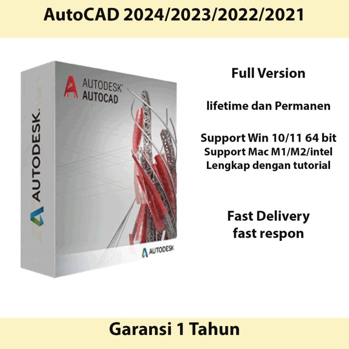 Jual Autocad 2024 WIN/MAC Full Version Lifetime | Shopee Indonesia