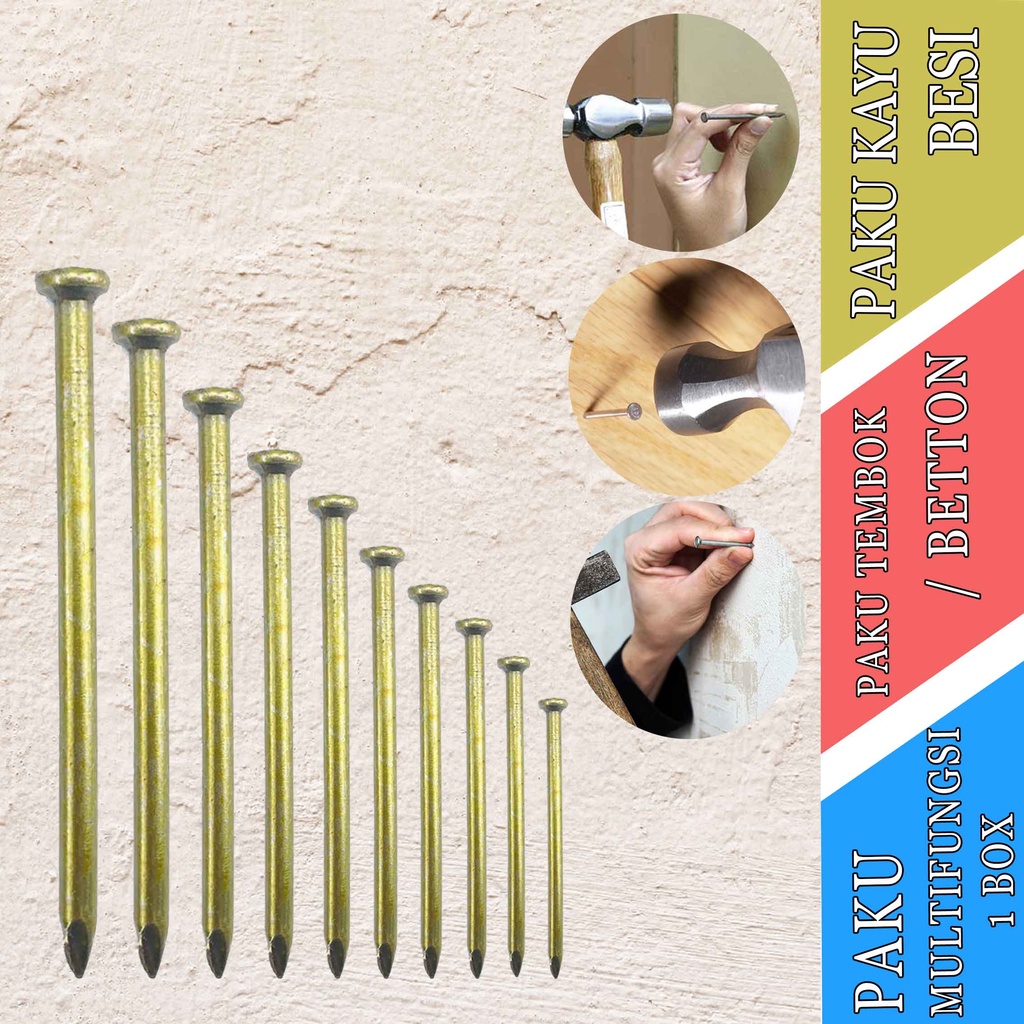 Jual Paku Besi - Paku Kayu - PakuTembok - Paku Serbaguna | Shopee Indonesia