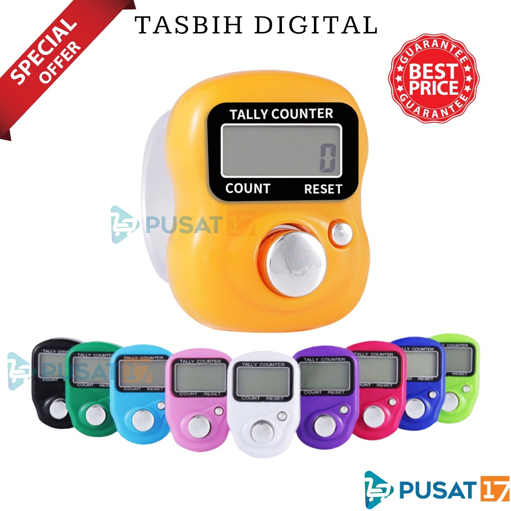 Jual PUSAT17 TASBIH DIGITAL LED MINI / ALAT HITUNG MANUAL DIGITAL TALLY ...
