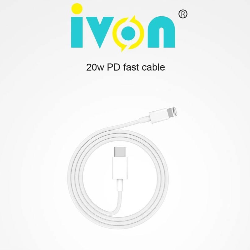 Jual iVON KABEL DATA PD FAST CHARGE USB-C TO LIGHTNING CABLE DATA ...