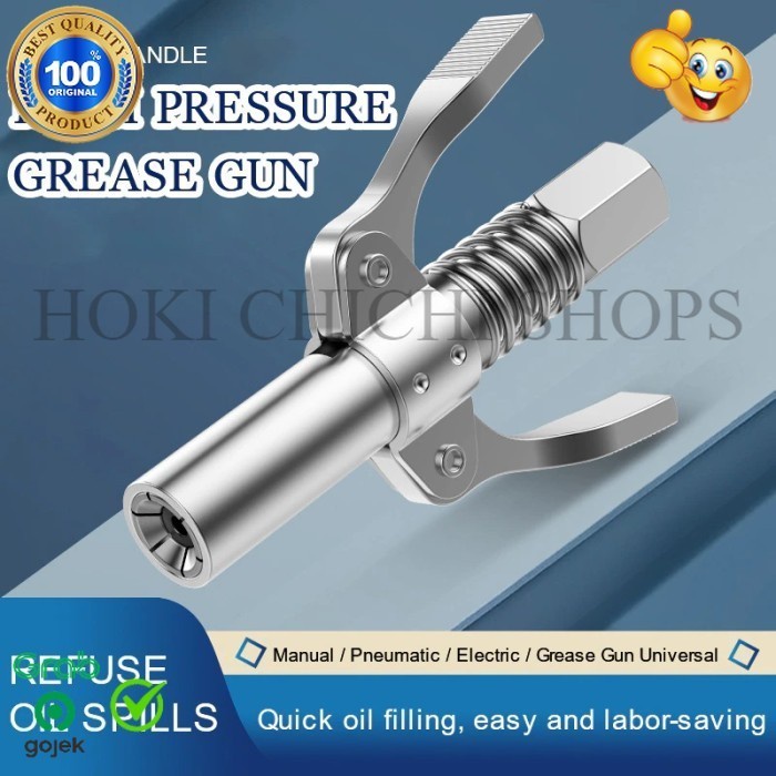 Jual Alat Aplikasi Minyak Gemuk Grease Gun Dengan Handle Ganda Selang ...