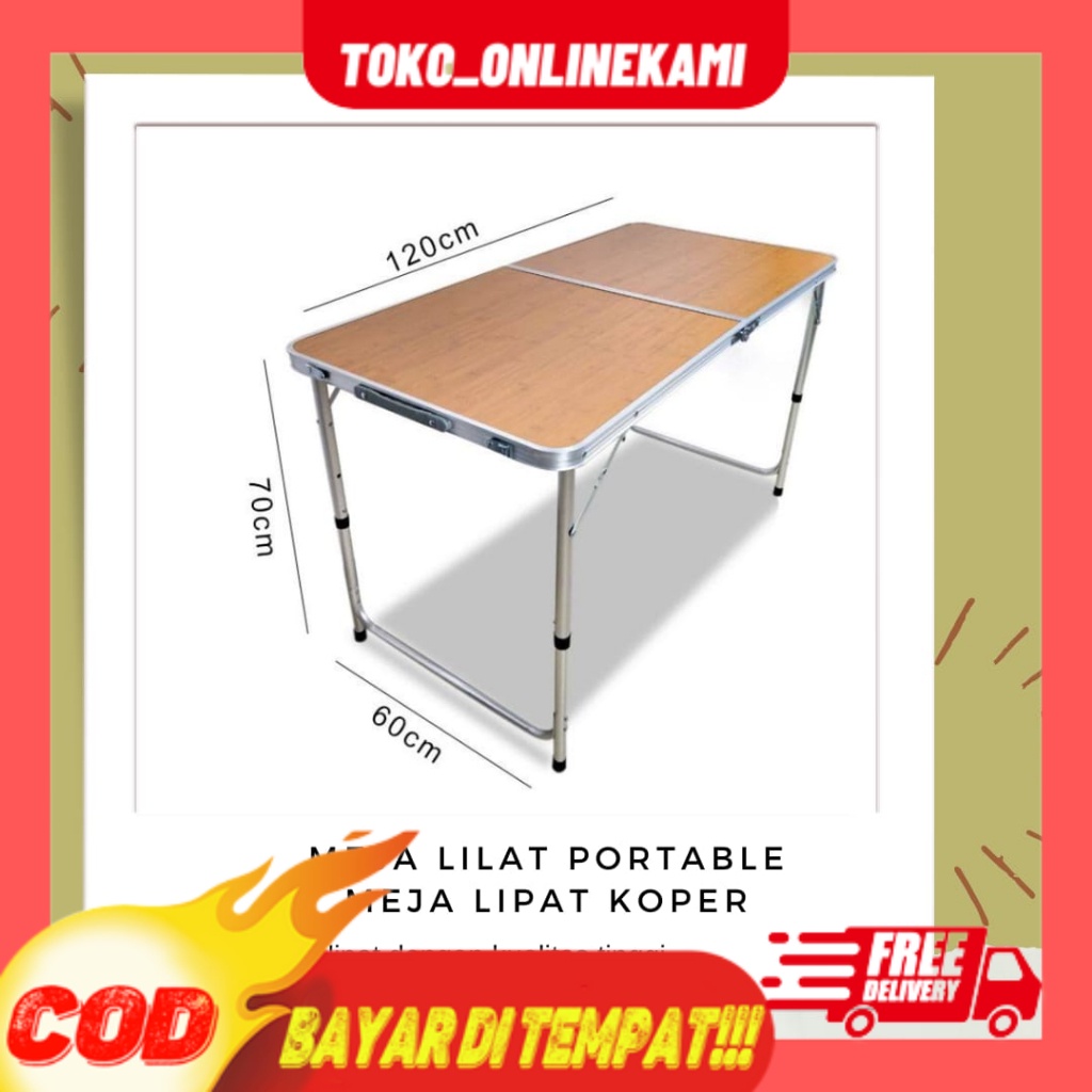 Jual Meja Lipat Koper Hpl Meja Serbaguna Meja Lipat Portable Meja Kaki ...