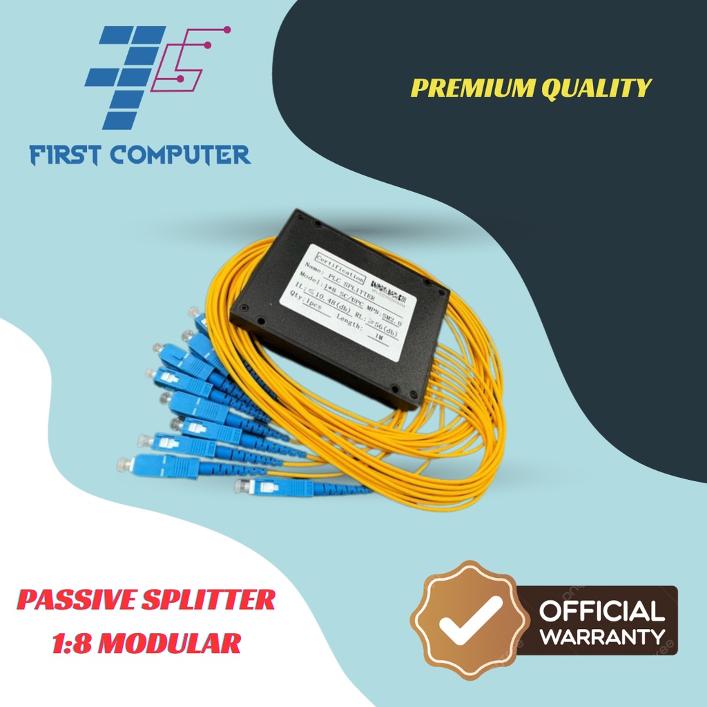 Jual Passive Splitter Fiber Optic 1:8 Modular SC/UPC | Shopee Indonesia