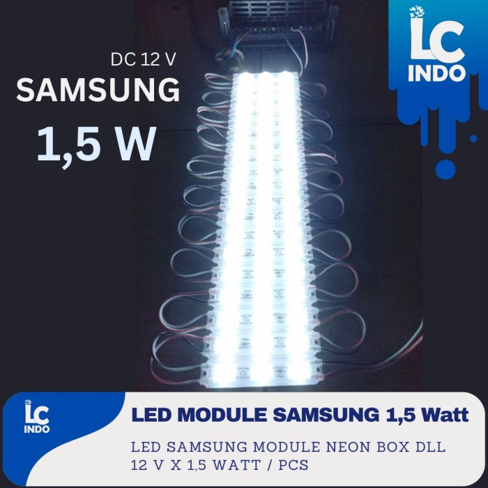 Jual Led module 3 mata 12v SAMSUNG 1,5 Watt Cool White | Shopee Indonesia