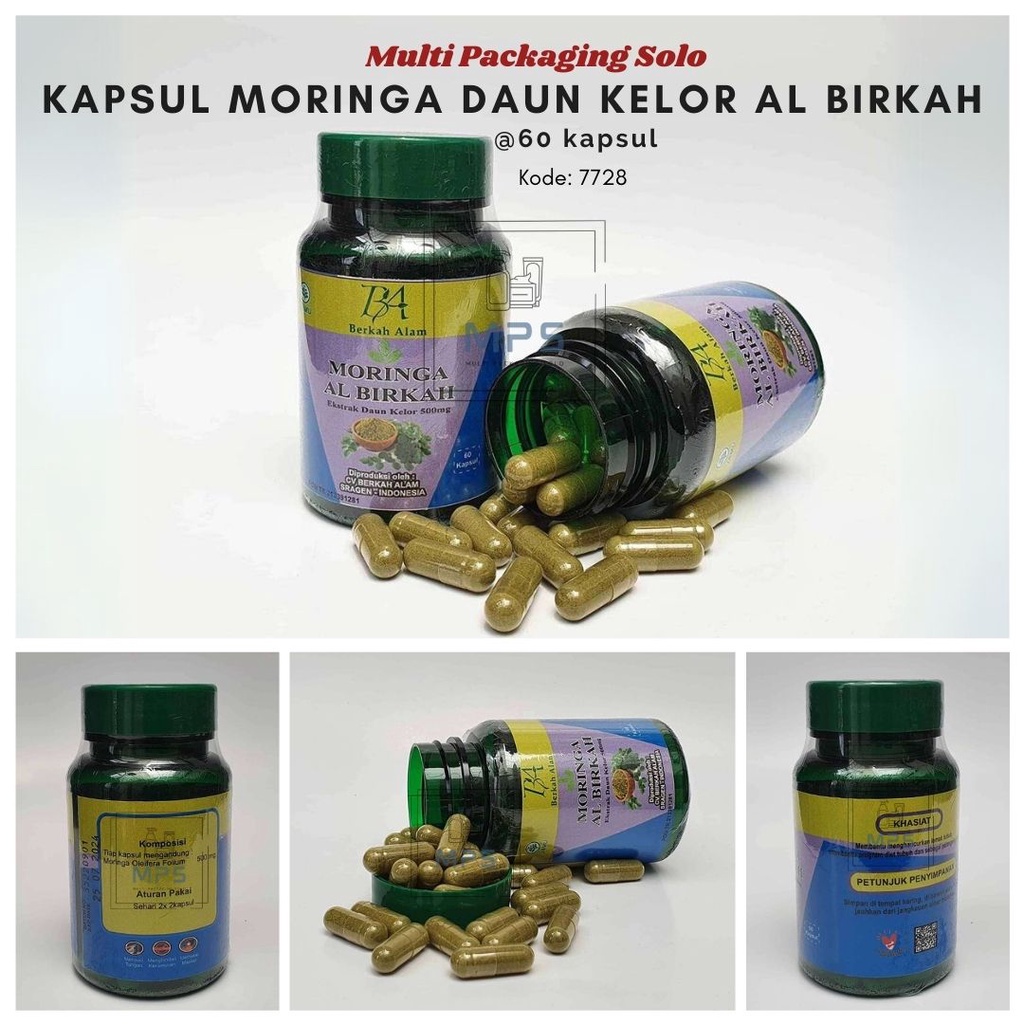 Jual Kapsul Moringa Daun Kelor Al Birkah @ 60 Kapsul / Extrak Daun ...