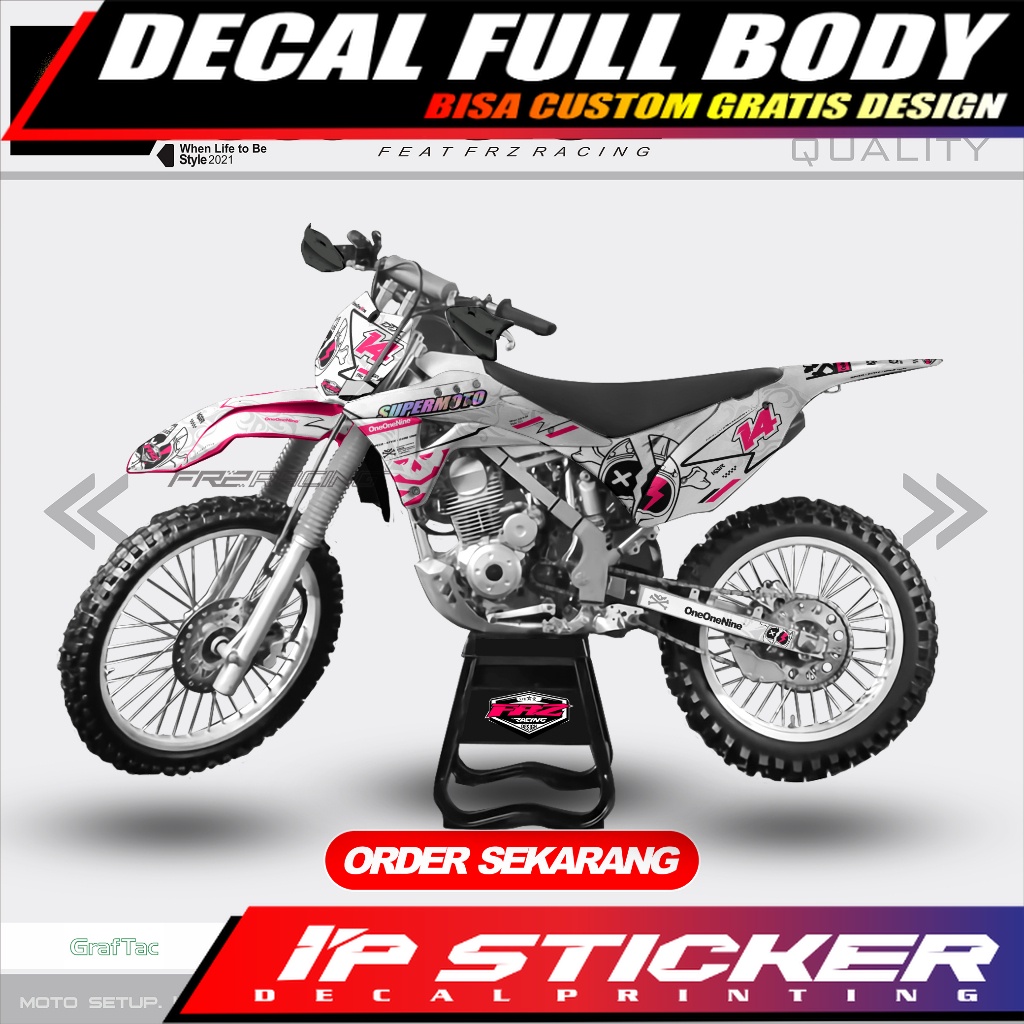 Jual DECAL STIKER KLX BF - DTRACKER - GORDONS - CRF -WR - PREMIUM ...
