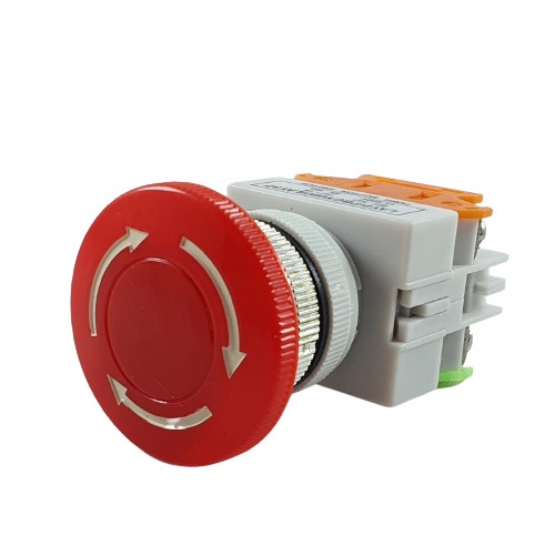 Jual Saklar Emergency Stop LAY7 PBCY090 LAY37 Push Button Switch Tombol ...