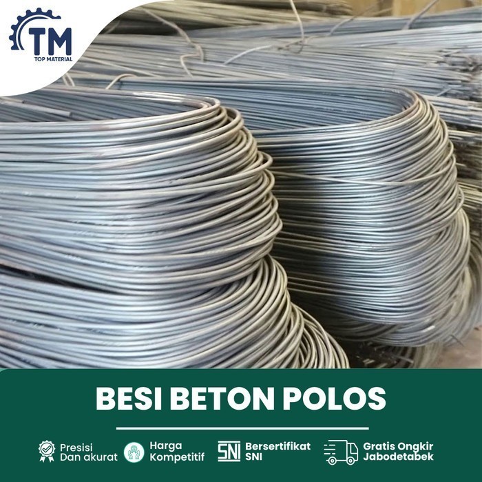 Jual Besi Beton Polos 8mm x 12M Merek KS Full SNI Plain Bar - Ready BPS ...