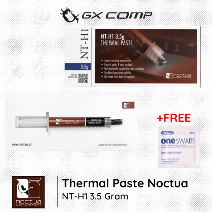 Jual Thermal Paste Noctua NT-H1 3,5Gram / 3,5Gr - Premium Thermal ...