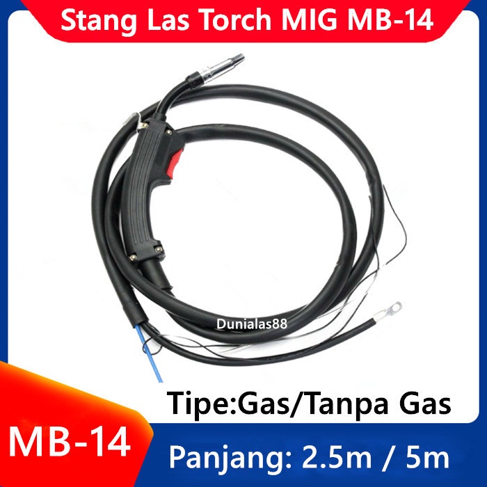 Jual Stang Las Torch MIG MB-14 MB14 14AK 2.5M 5M Binzel Utk MIG 130G ...