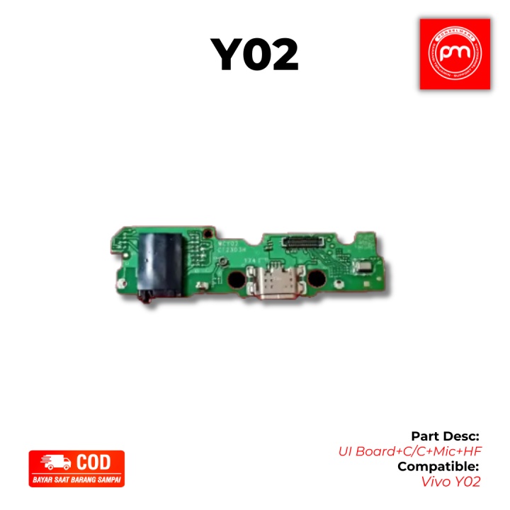 Jual UI Board Konektor Cas Connector Charger Papan Concas Vivo Y02 | Shopee Indonesia