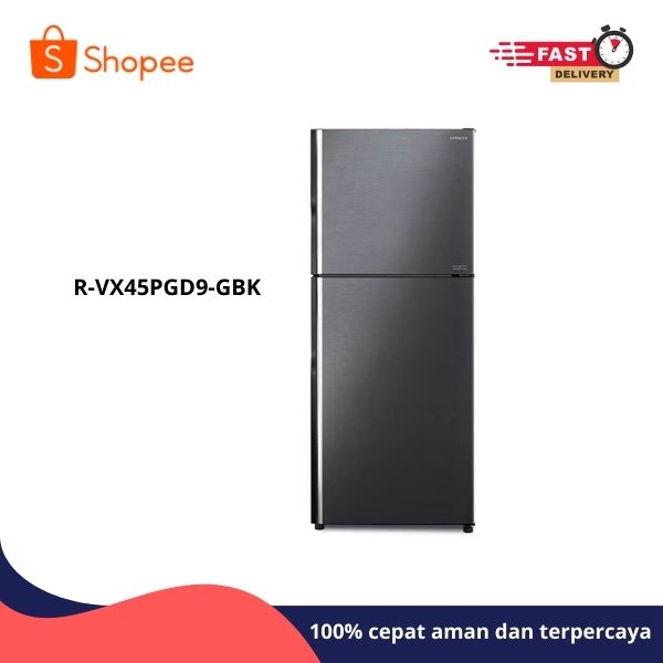 Jual Hitachi R-VX45PGD9-BBK Kulkas 2 Pintu 403 L Inverter Dual Fan Cooling | Shopee Indonesia