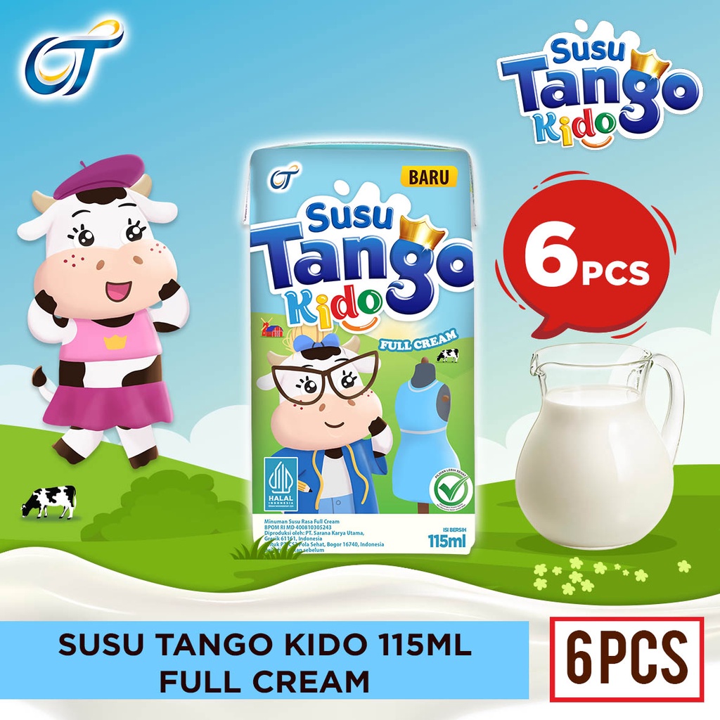 Jual Susu Tango Kido Full Cream 115ML - [6 Pcs] | Shopee Indonesia