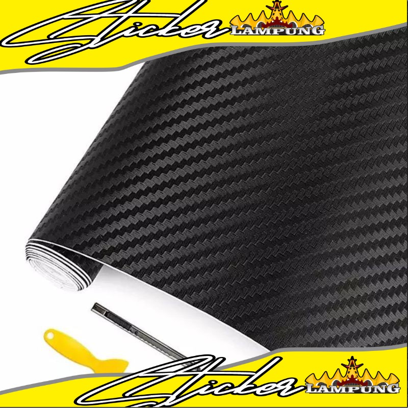 Jual Carbon 3D / Sticker Carbon/ Skolet motor mobil / Lebar 50 cm ...