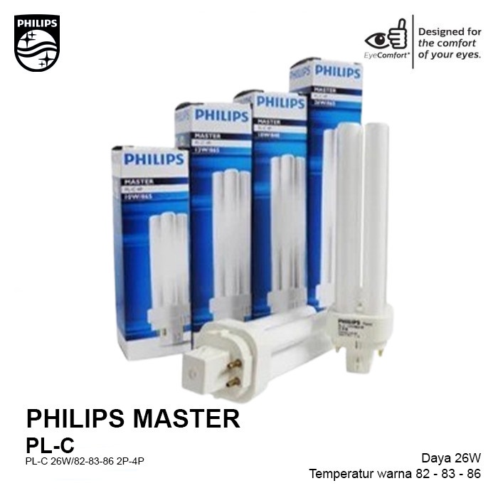 Jual Philips MASTER PL-C 26W/2P - PLC 2 Pin / Lampu Tusuk | Shopee Indonesia